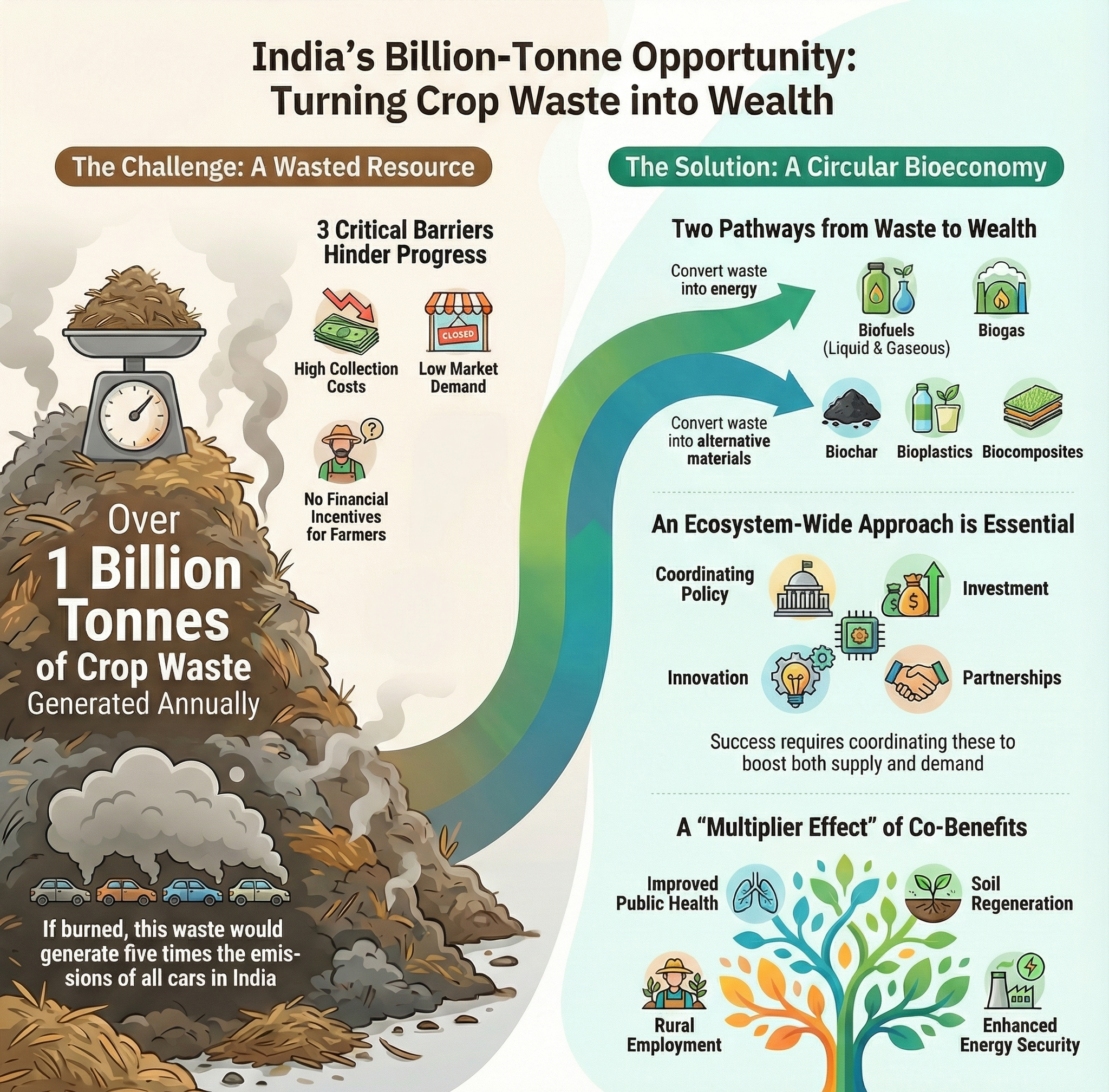 Turning Crop Waste into Climate Solutions: UPSC Current Affairs